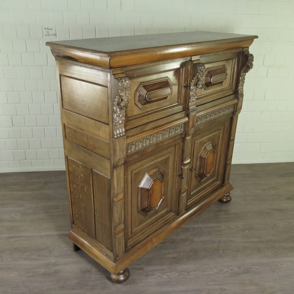 Kabinetkast Kast Neo-barok 1950 Eiken - Nostalgiepalast Nordhorn