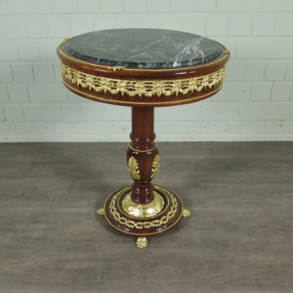 Tafel Bijzettafel Barokstijl Ø 0,60 m - Nostalgiepalast Nordhorn