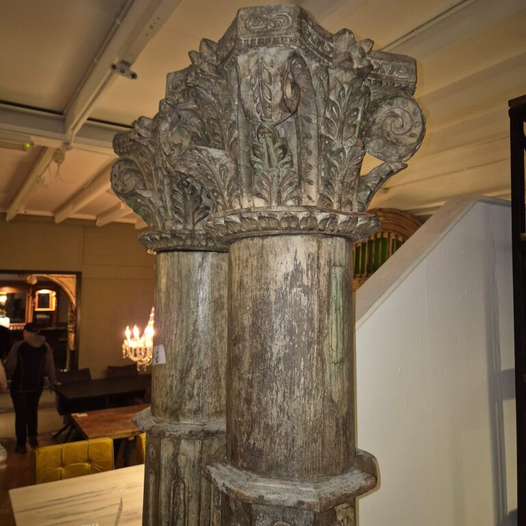 Säulen Säule Pfeiler 1830 Teakholz Sandstein - Nostalgiepalast Nordhorn